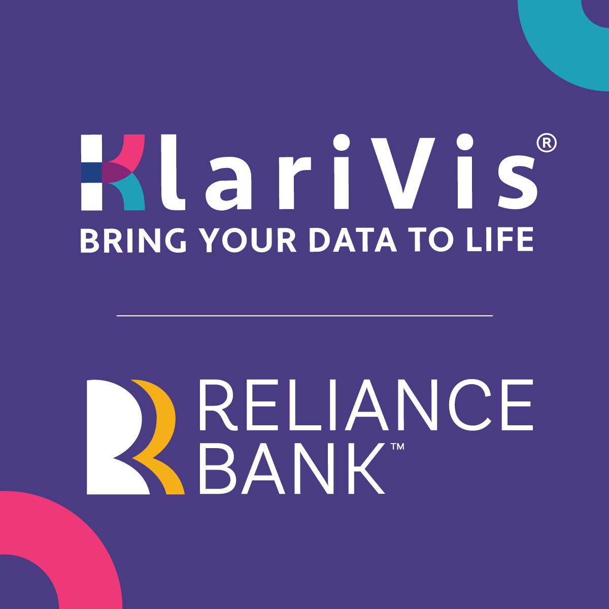 KlariVis Announces New Relationship With Reliance Bank